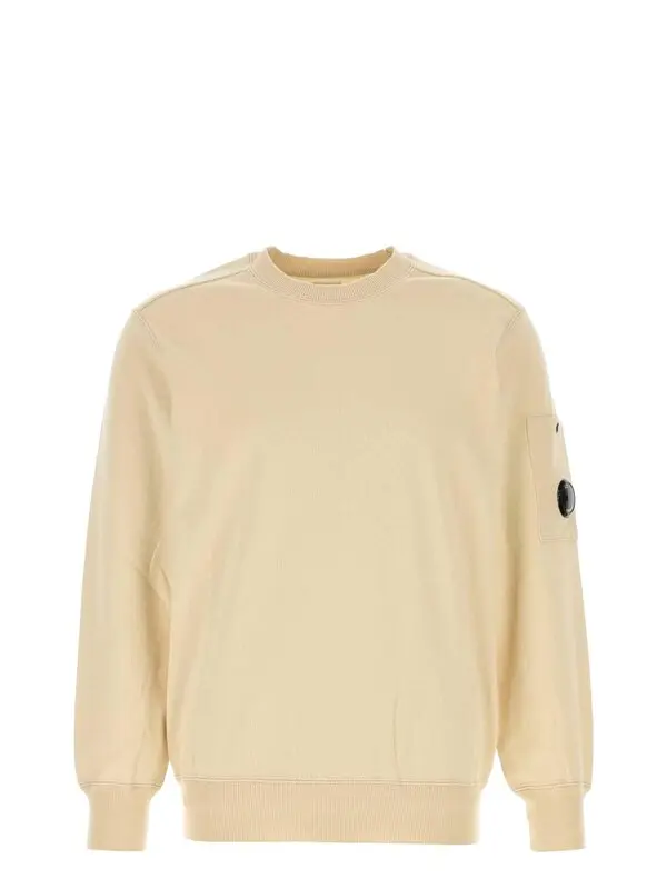 C.P. COMPANY Sand Cotton Sweater - Brown