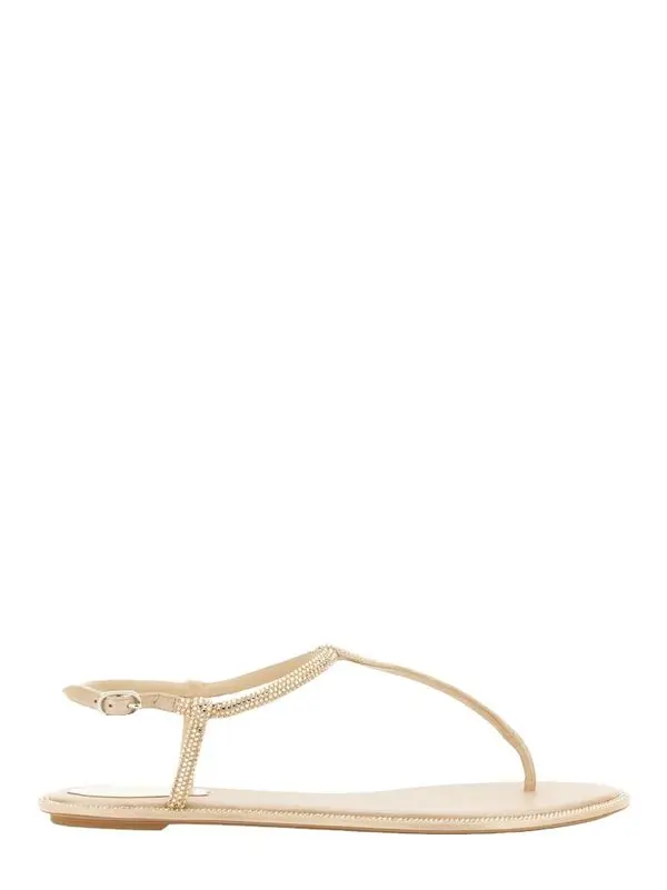 Rene Caovilla Sandalo Diana Embellished Sandals - Cream
