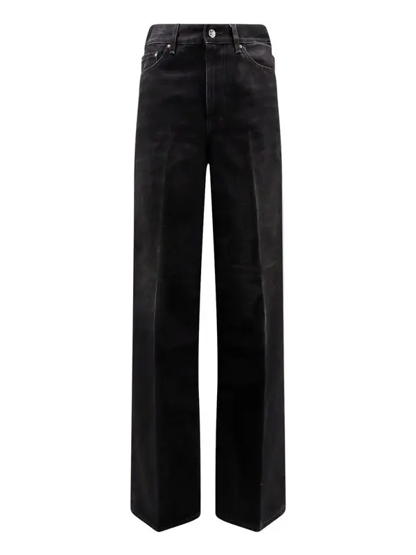 TOTEME Wide Leg Black Denim Jeans - Multicolor