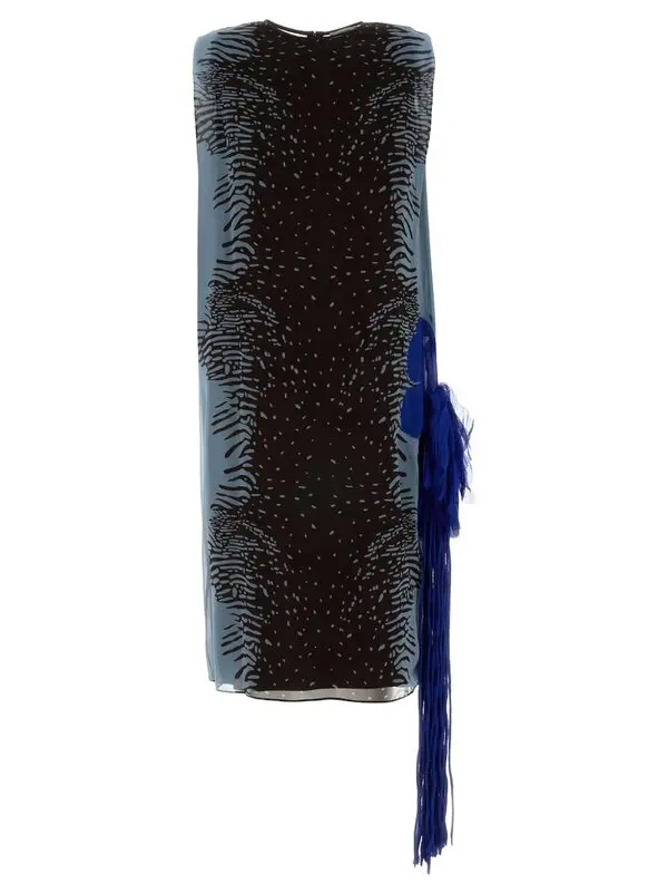 FERRAGAMO Printed Silk Dress - Multicolor