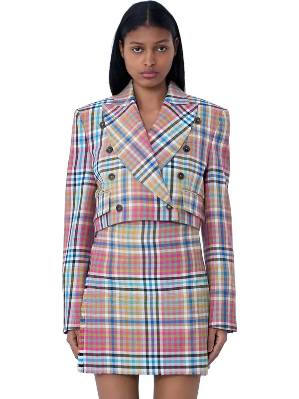 VIVIENNE WESTWOOD Cropped Double-breasted Blazer - Red
