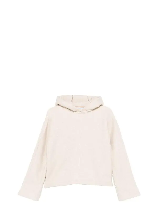 Max Mara Cotton Hoodie With Embroidered Logo - Multicolor