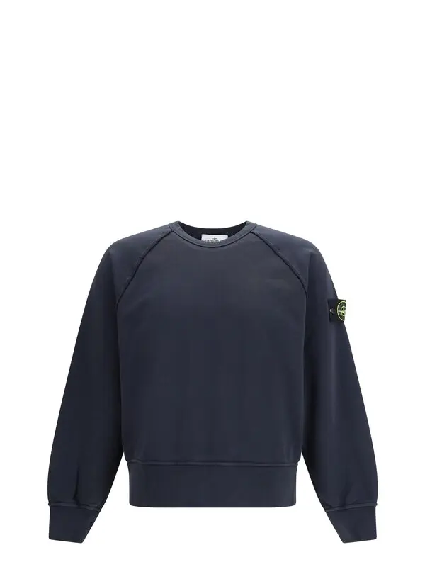Stone Island Oversized Crewneck Sweatshirt - Blue