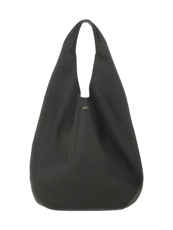 A.p.c. Le Neige" Leather Shoulder Bag - Black