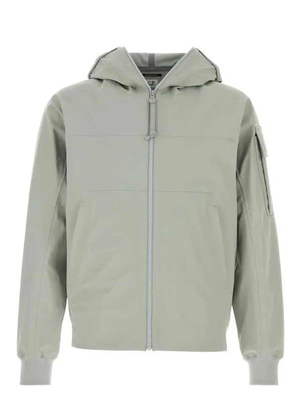 C.P. COMPANY Ice Stretch Nylon Hooded Jacket - White