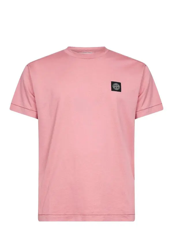 Stone Island Logo Cotton T-shirt - Multicolor