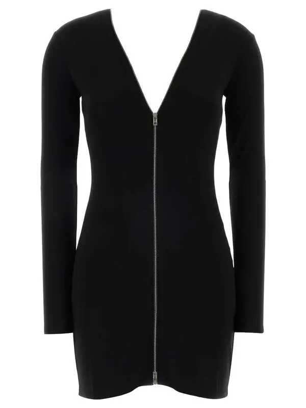 Alexander Wang Stretch Viscose Mini Dress - Black