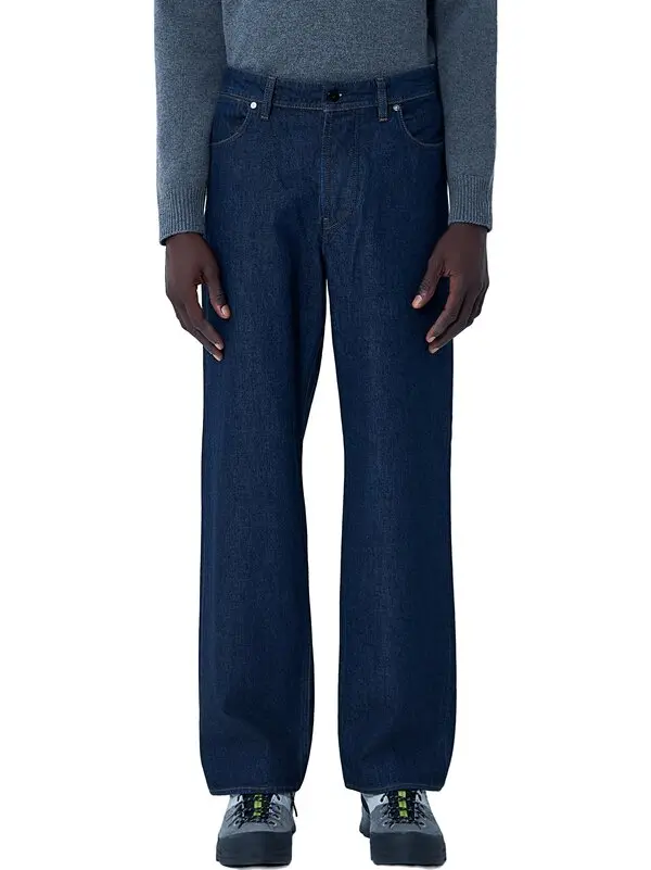 Stone Island Straight Leg Five-pocket Jeans - Blue