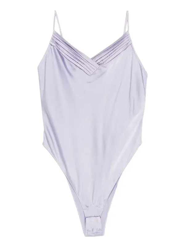 FORTE_FORTE Silk Satin Bodysuit - Multicolor