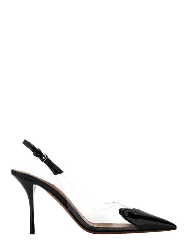 Alaïa Two-tone Pvc And Leather Pumps - Black