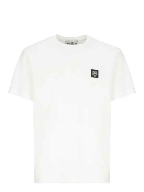 Stone Island Logo Cotton T-shirt - Multicolor