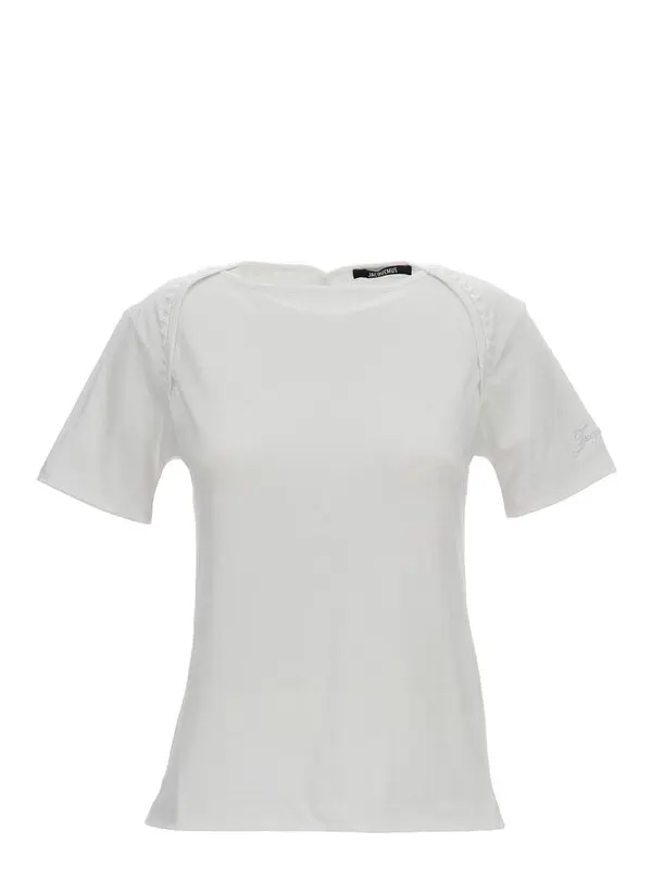 Jacquemus Le Tshirt Clavela Short-sleeved T-shirt With Passementerie Trim - Multicolor