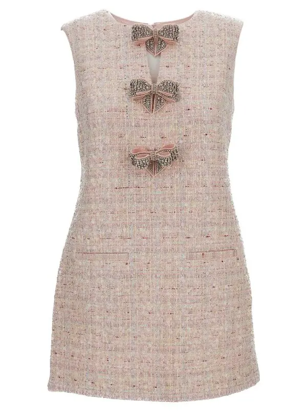 SELF-PORTRAIT Sequin Bouclé Mini Dress - Multicolor
