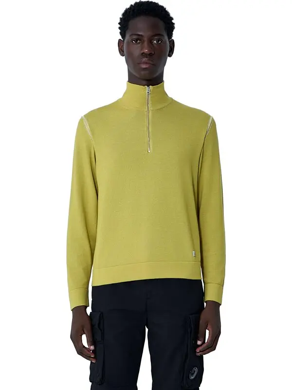 C.P. COMPANY Half Zip-up Sweater - Green