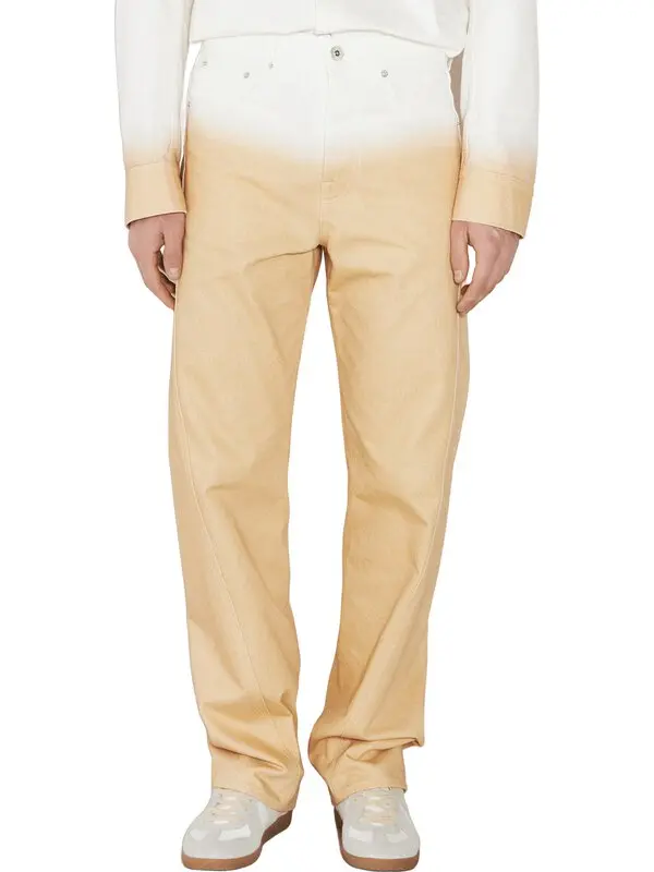 LANVIN Gradient-effect Twisted Jeans - Orange