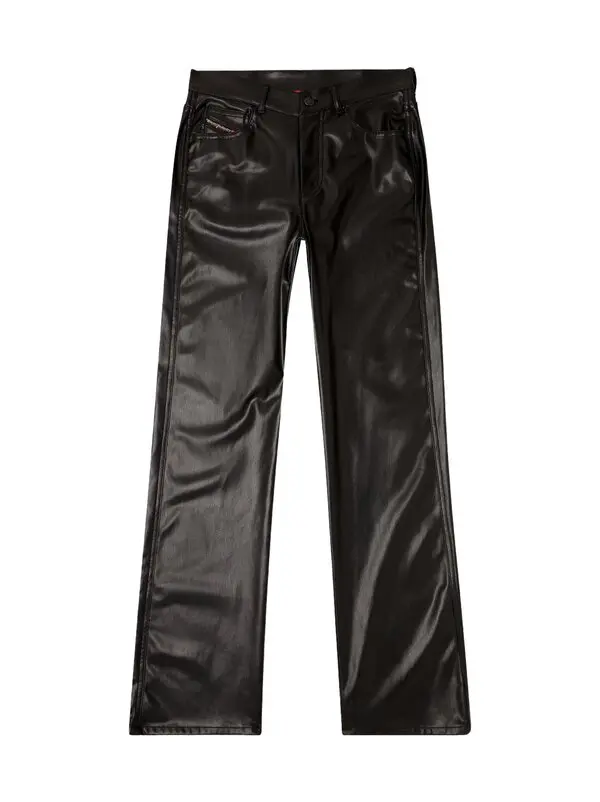 DIESEL® Faux Leather Trousers - Multicolor