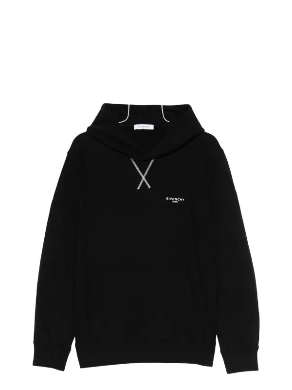 Givenchy Logo Detail Cotton Hoodie - Multicolor
