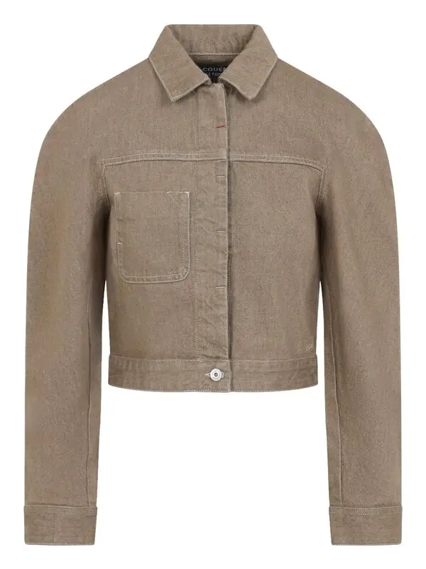 Jacquemus Ovalo Cargo Jacket - Brown