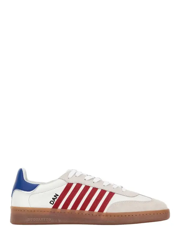 Dsquared2 Leather Boxer Sneakers - White