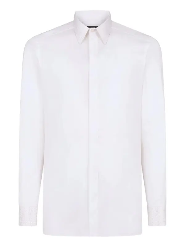 TOM FORD Cotton And Silk Classic Fit Shirt - White