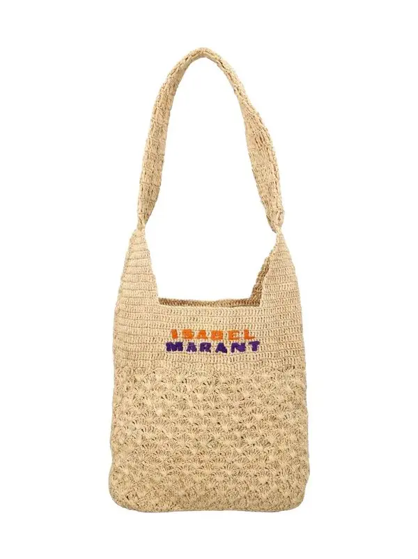 Isabel Marant Étoile Praia Small Raffia Shoulder Bag - Multicolor