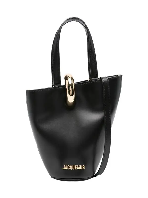 Jacquemus Le Petit Bambola Leather Bucket Bag With Gold-tone Ring Detail - Multicolor