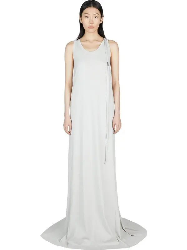 ANN DEMEULEMEESTER X-long Flared Dress - Gray