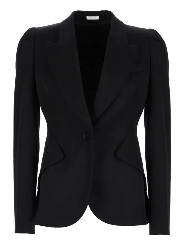 Alexander McQueen Single-breasted Jacket - Black