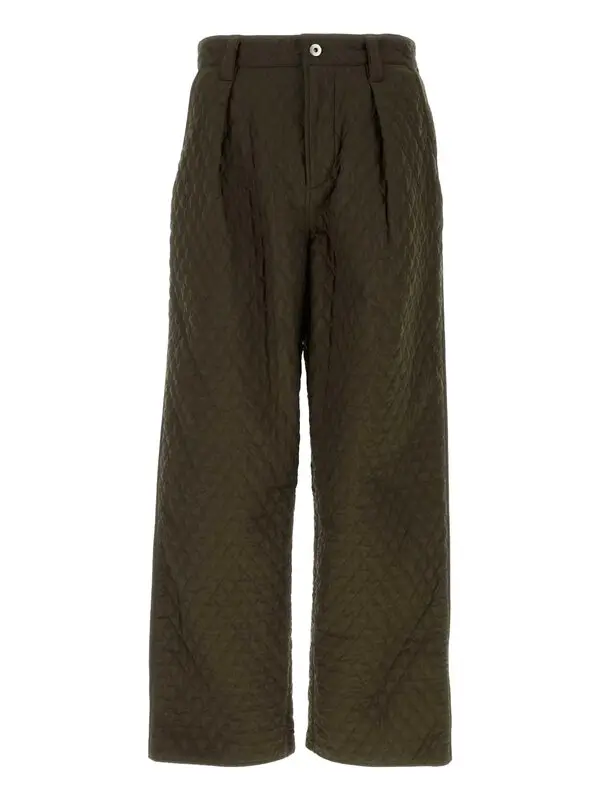 Burberry Quilted Nylon Trousers - Green