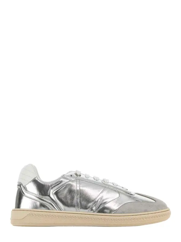 Versace Leather Free Sneakers - Silver