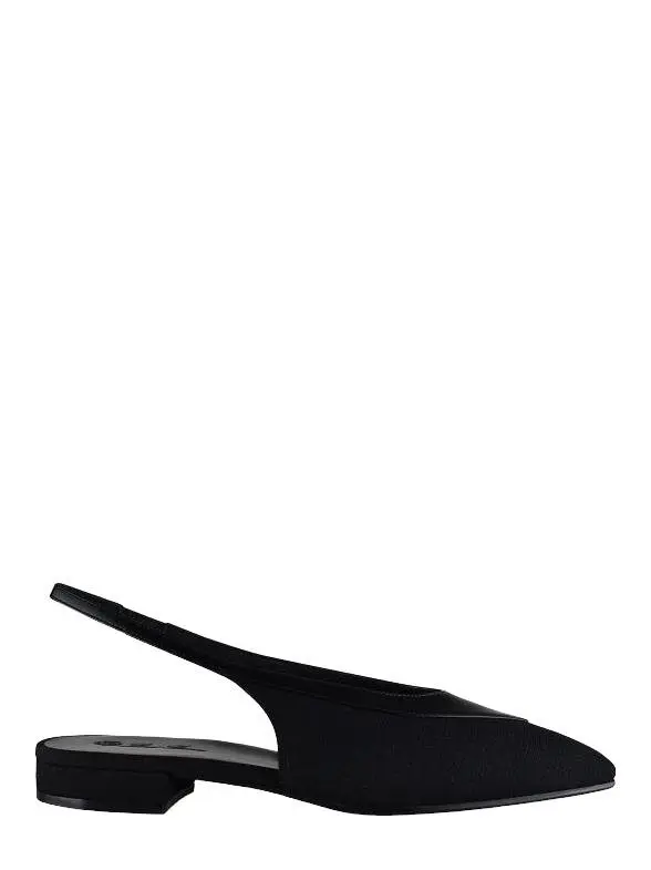 Loro Piana Rebecca Ballerinas In Leather - Black