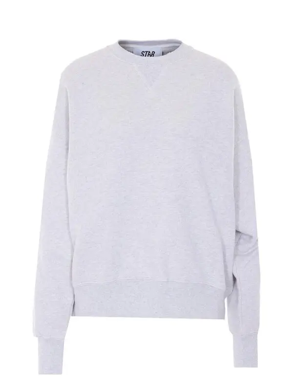 GOLDEN GOOSE Star Sweatshirt With Crystal Embellishments - Gray