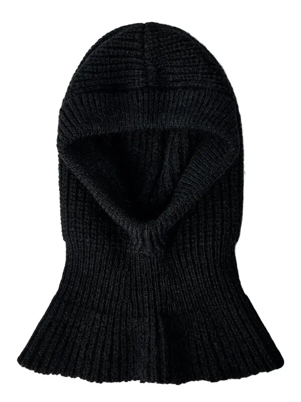 LEMAIRE Knitted Wool-blend Hood - Brown