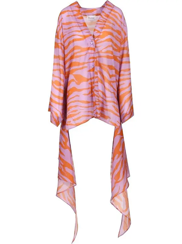 Attico Zebra-striped Jacquard Mini Dress - Multicolor