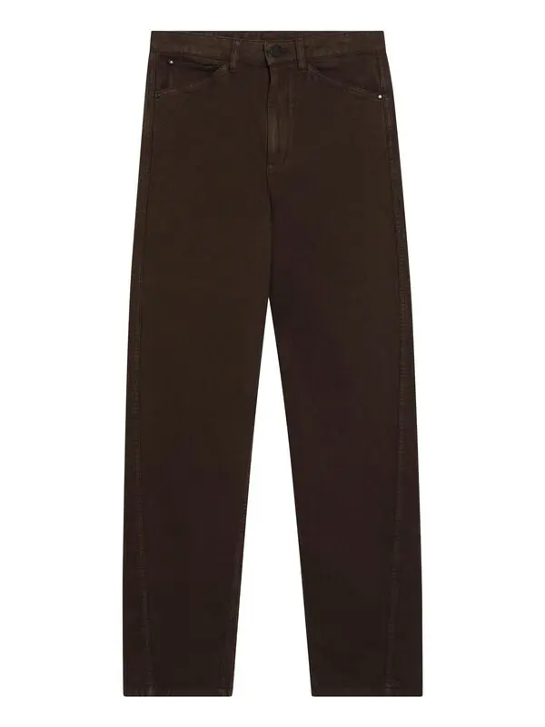 LEMAIRE Twill Trousers - Brown