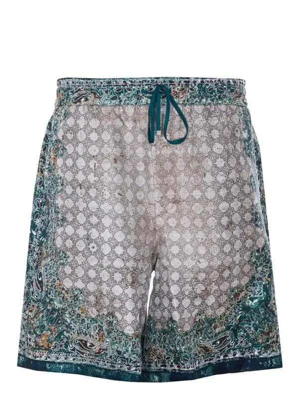 Amiri Bandana Print Bermuda Shorts - Multicolor