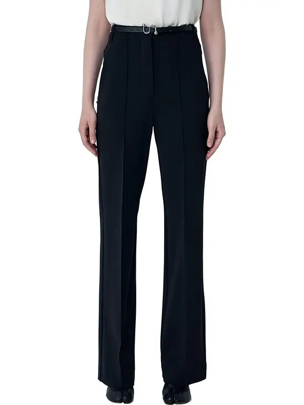 Sportmax Texas Tailored Wool Pants - Black