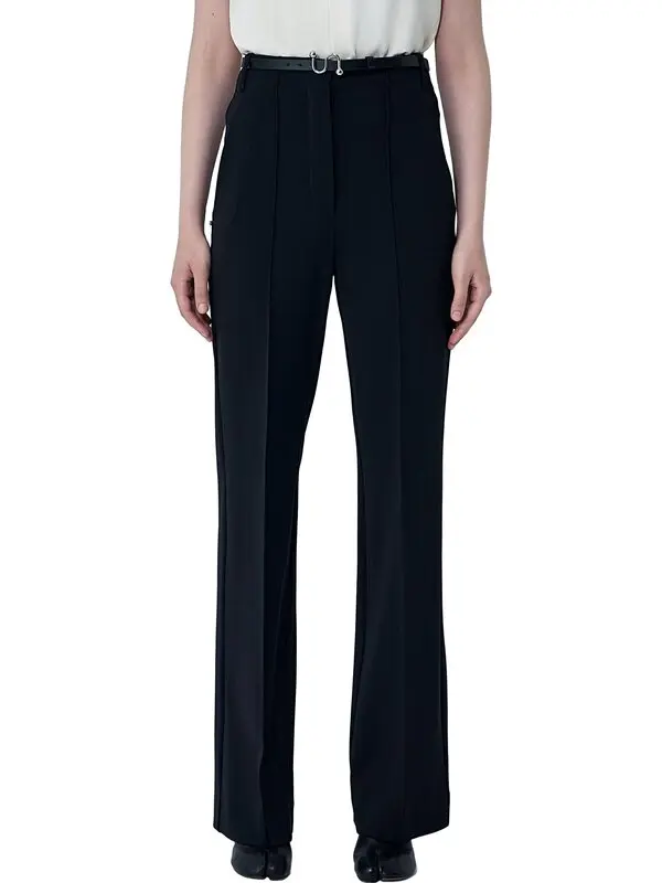 Sportmax Texas Tailored Wool Pants - Black