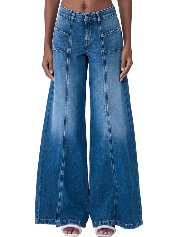 DIESEL® D-akii Wide-leg Jeans - Multicolor