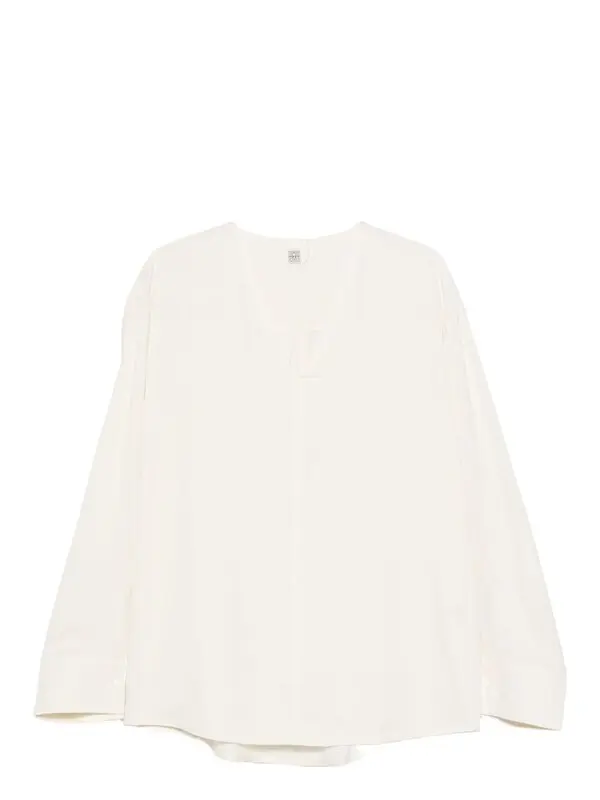 TOTEME V-neck Long-sleeved Blouse - Multicolor