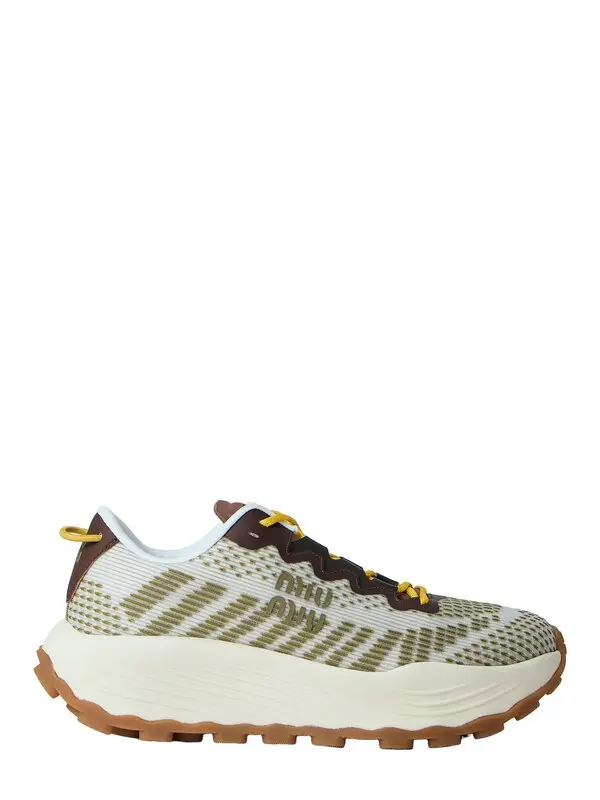 Miu Miu Energy Tech Sneakers - Cream