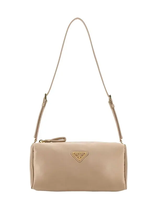 Prada Satin Mini Shoulder Bag - Brown