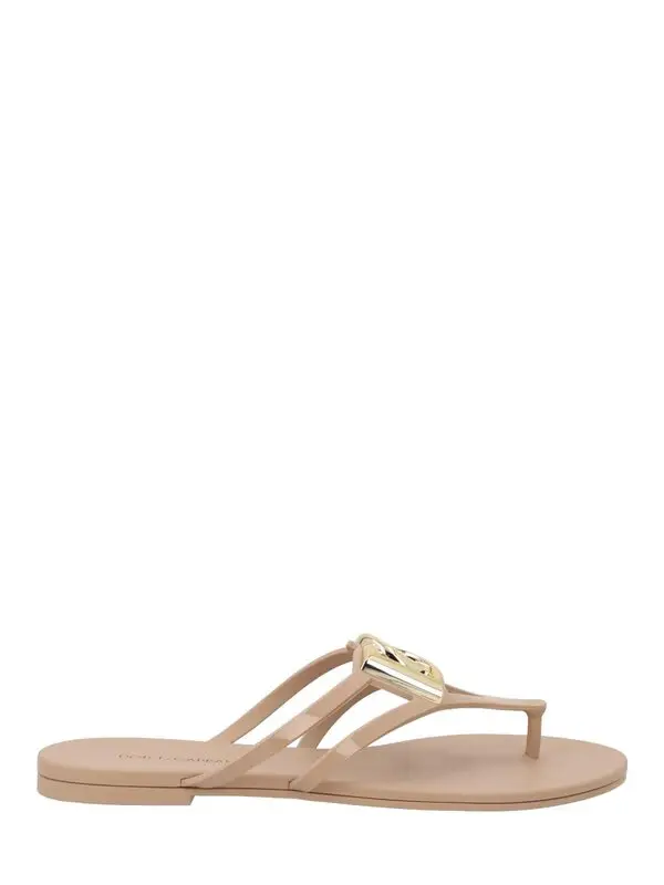 Dolce & Gabbana Logo Detail Slides - Cream