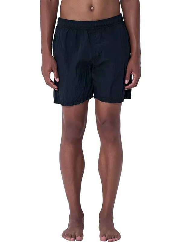 Stone Island Nylon Metal Shorts With Compass Patch - Black