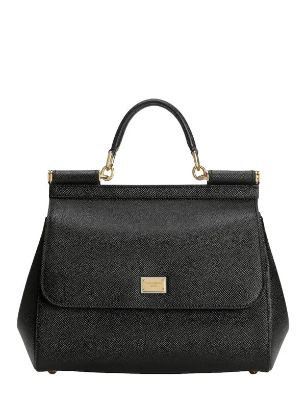 Dolce & Gabbana Sicily Large Top Handle Bag - Black