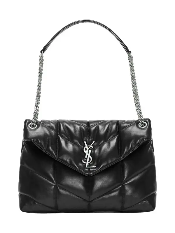 Saint Laurent Medium Puffer Shoulder Bag - Black