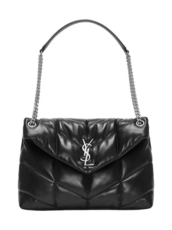 Saint Laurent Medium Puffer Shoulder Bag - Black