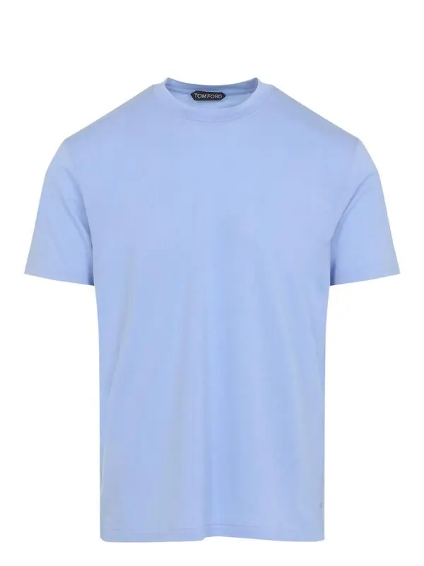 TOM FORD Lyocell T-shirt - Blue
