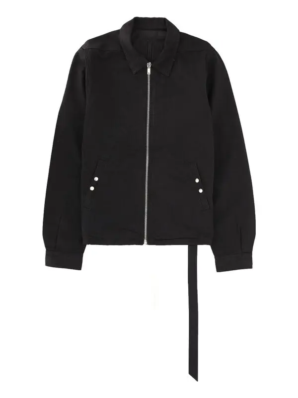 Rick Owens Zip-front Cotton Jacket - Black