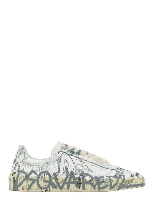Dsquared2 Printed Leather Rider Sneakers - Multicolor